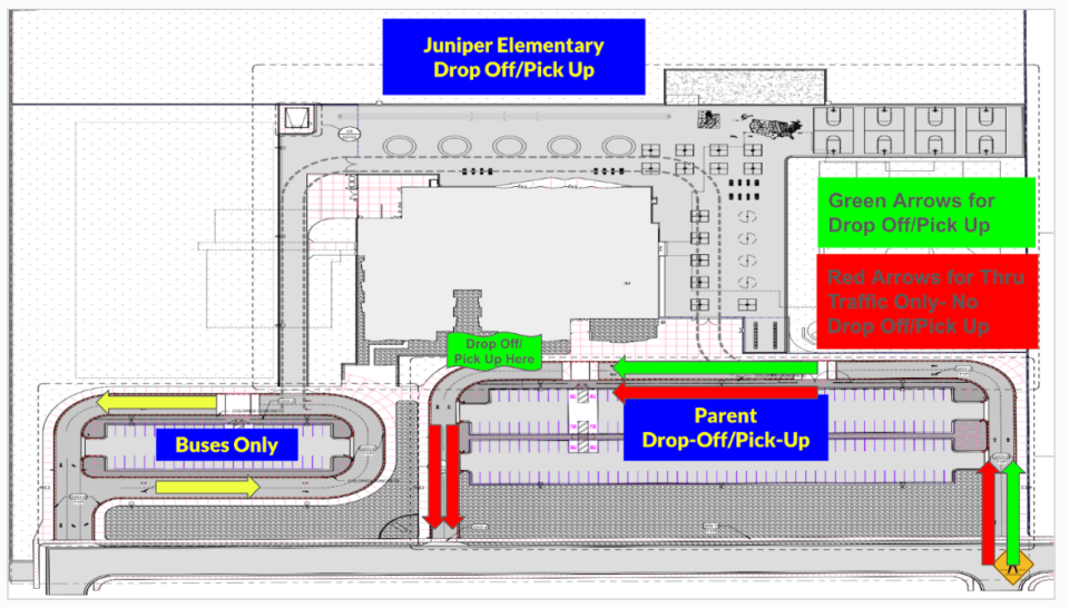 Drop Off/Pick Up Procedures – Juniper Elementary